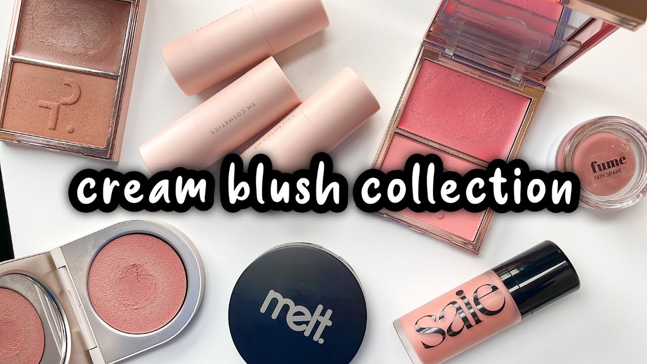 my ENTIRE cream blush collection | swatches & reviews - YouTube