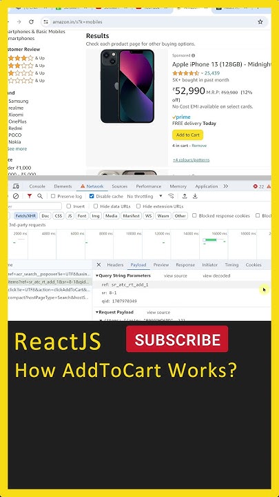 Reactjs Tutorial How Addtocart Works React Js Project React Js Tutorial For Beginners Shorts