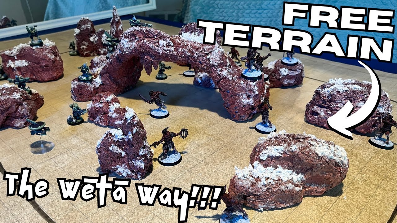 FREE WARHAMMER TERRAIN!!! Making Beginner Friendly Hand Crafted Table ...