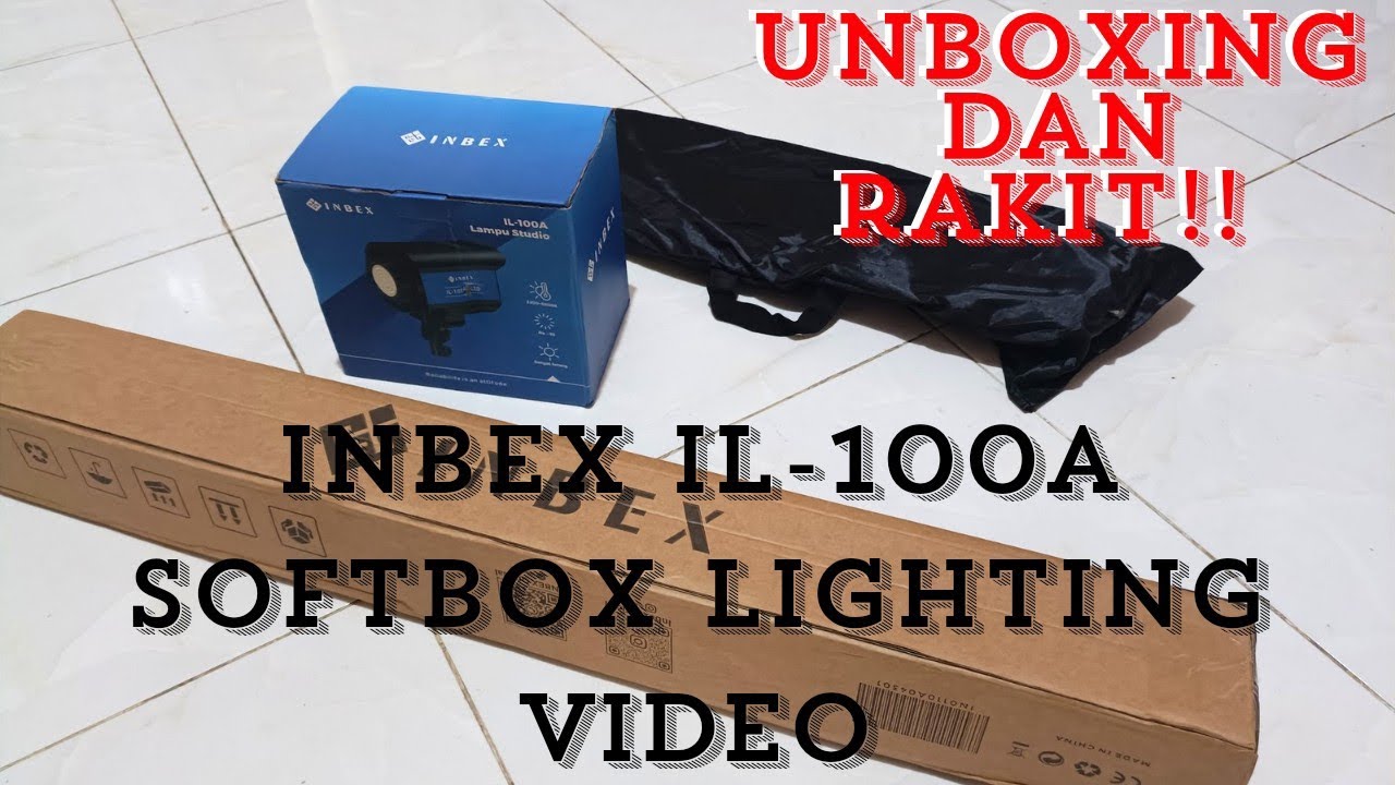 INBEX IL-100A SOFTBOX - UNBOXING DAN RAKIT - YouTube