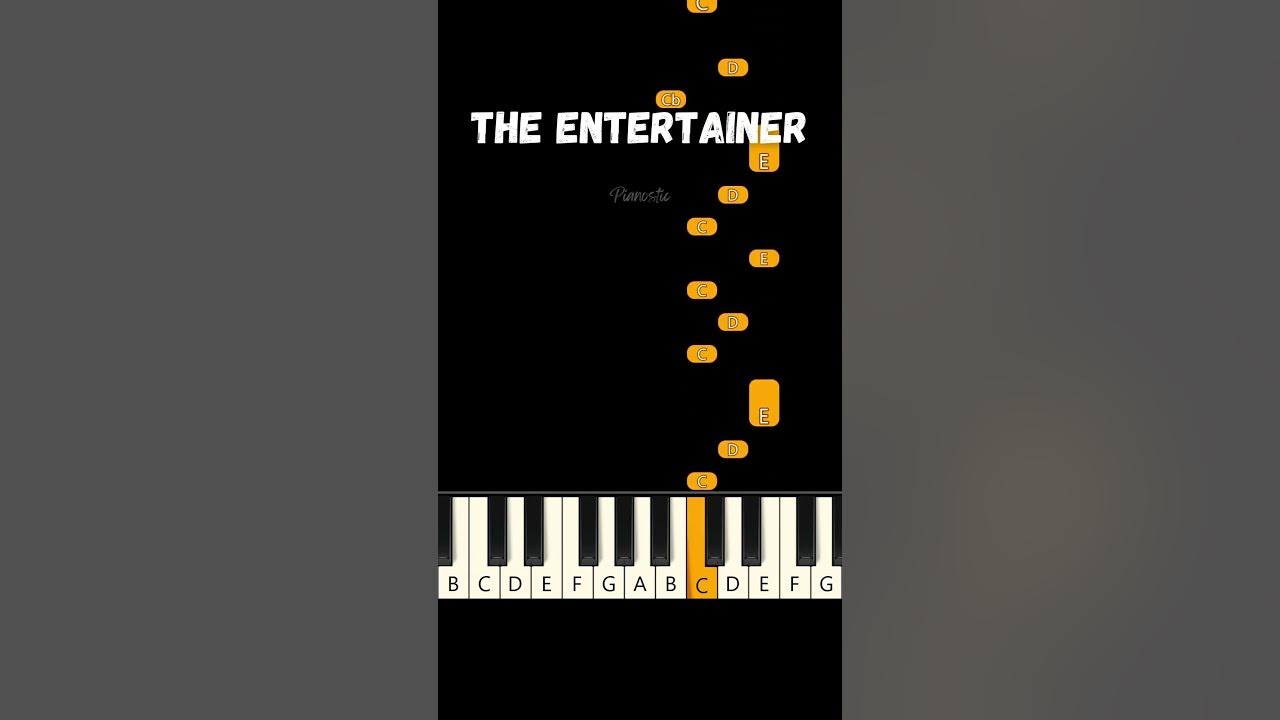 The Entertainer 🎩 Scott Joplin 🎩 EASY Piano Tutorial - YouTube
