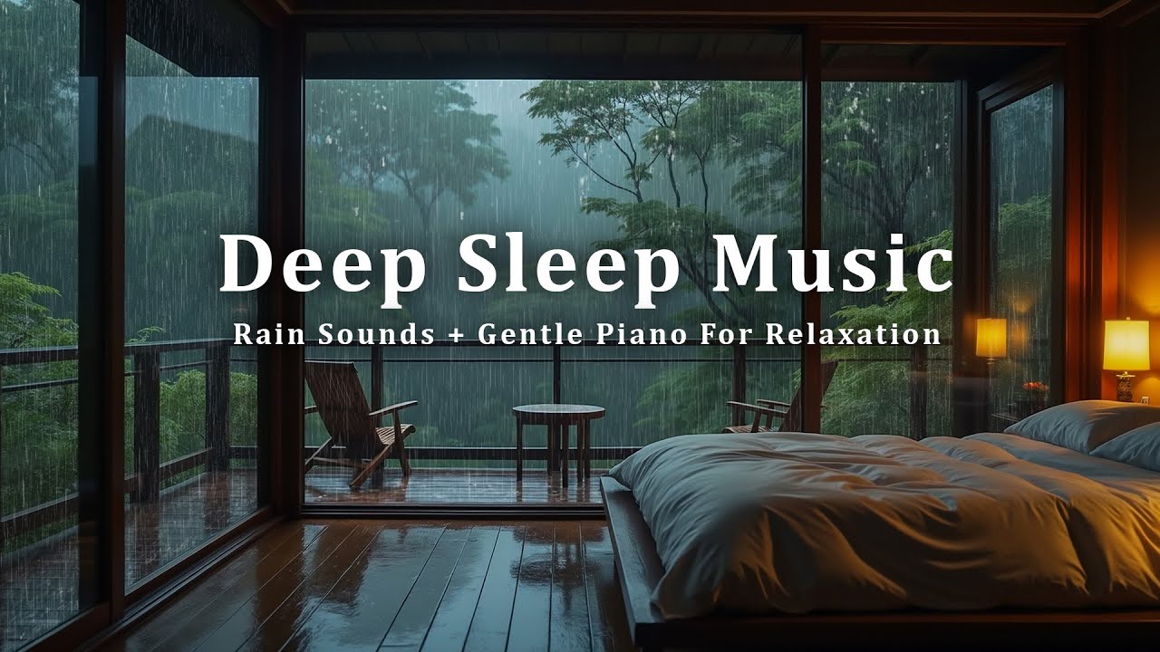 Night Rain Calm 🌧️ Relaxing Piano Music & Rain Sounds for Deep Sleep ...