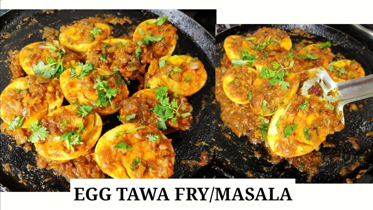 Egg Tawa Masala|Egg Tawa Fry|Anda Tawa Masala Recipe|Quick & Easy Egg ...