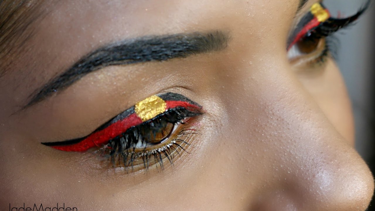 Aboriginal Flag Makeup | Jade Madden - YouTube