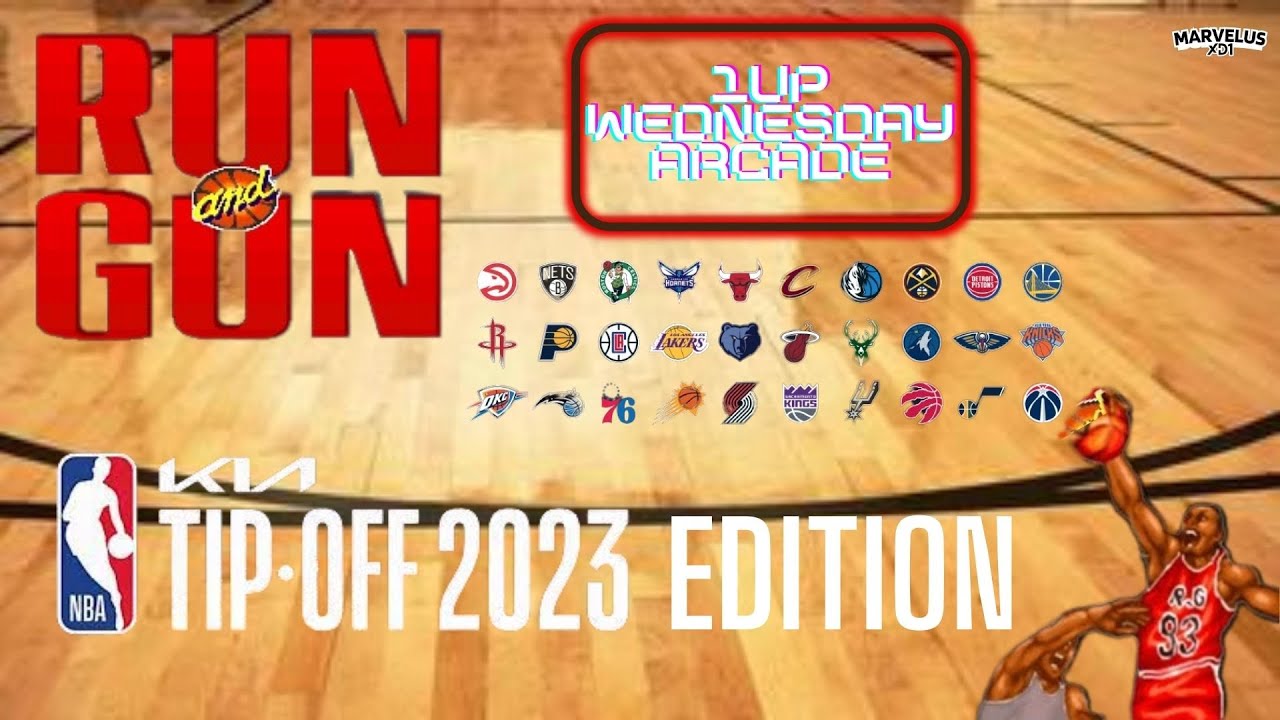 1UP Wednesday Arcade NBA Tipoff Edition: Run 'N Gun Gameplay | Arcade ...