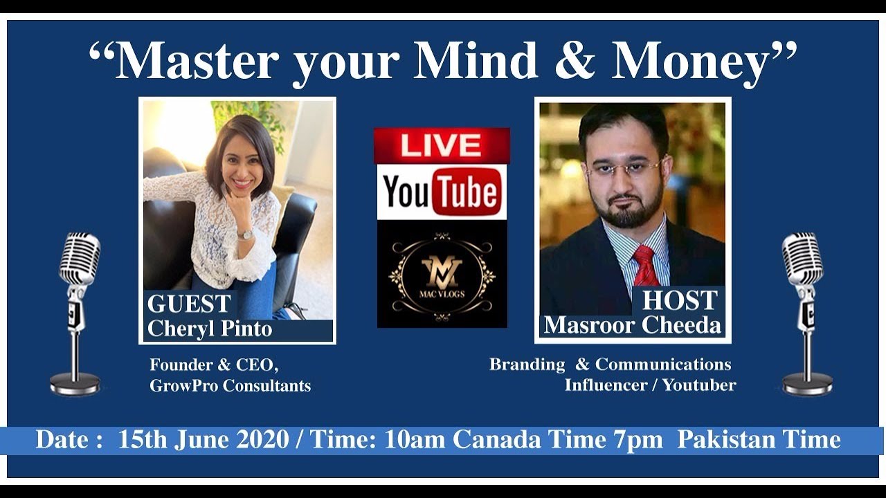 Master your Mind & Money | Cheryl Pinto | GrowPro Consultants | From ...