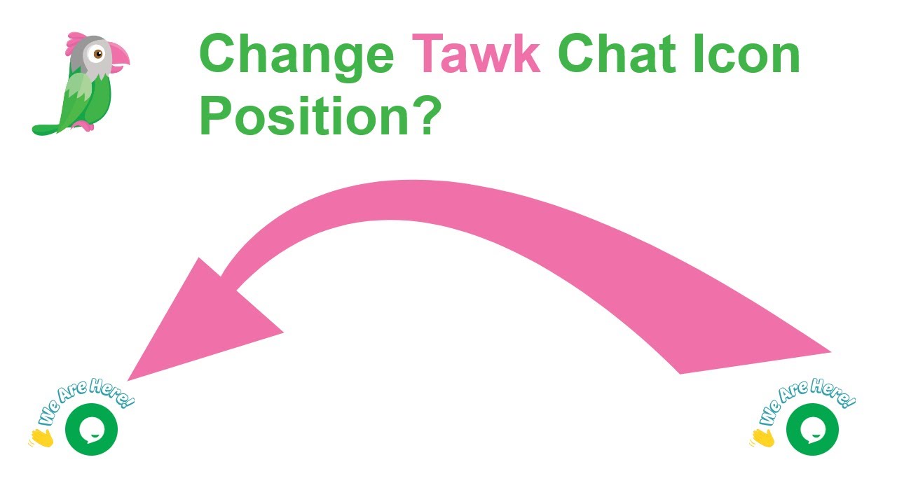 Change Tawk Icon Position Right to left - YouTube