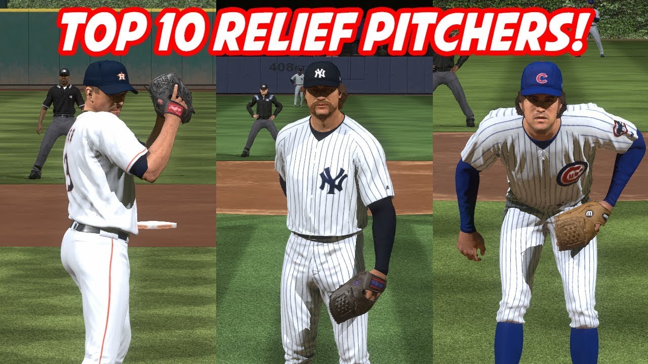 Top 10 Relief Pitchers in MLB The Show 18! - YouTube