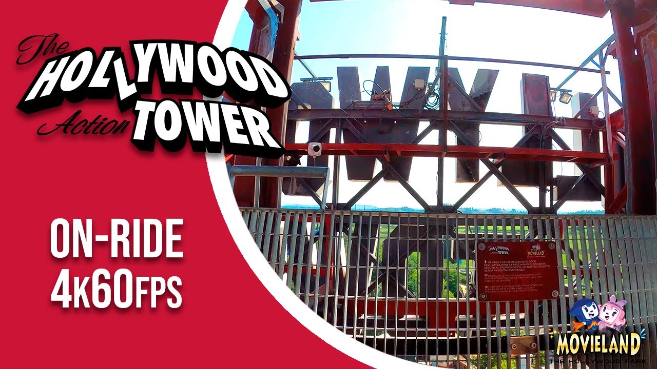 Hollywood Action Tower | On-Ride POV - 4k60fps | Intamin Freefall ...