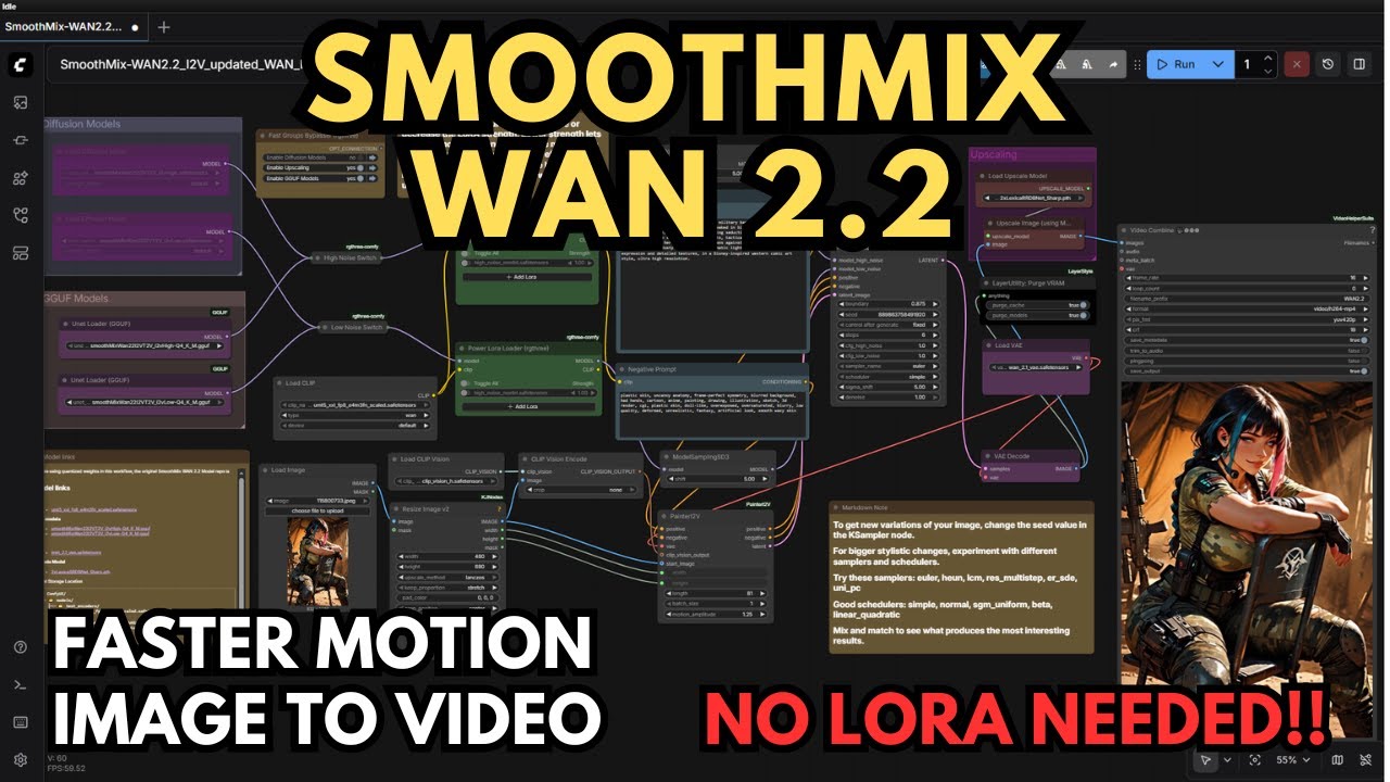 Generate Faster Motion with Uncensored AI Video Model (Smooth Mix WAN 2 ...