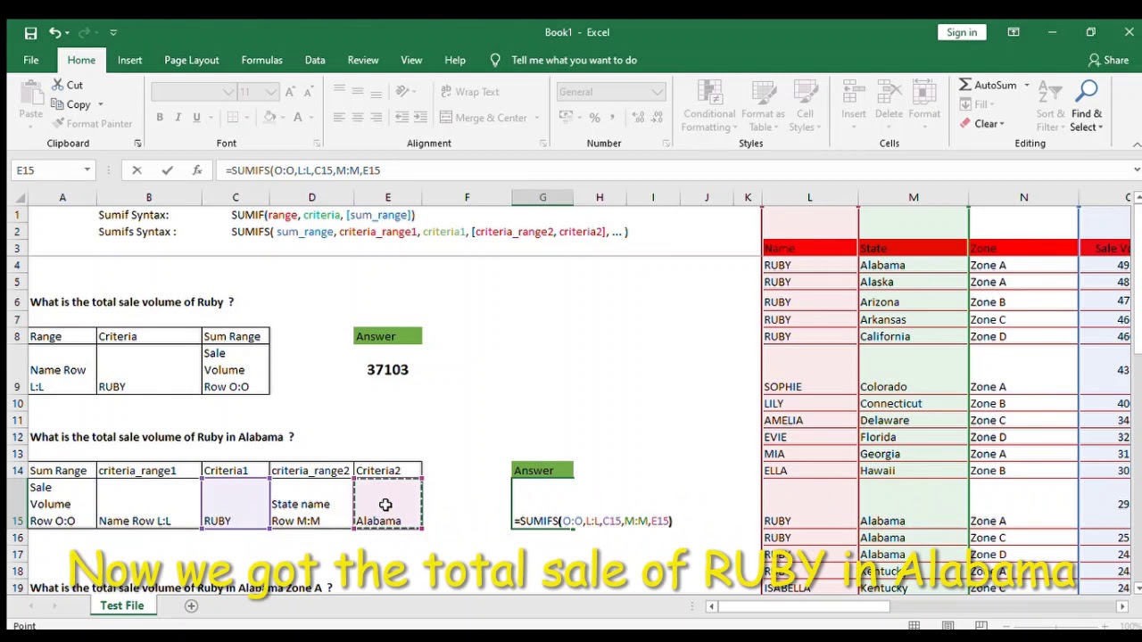 How to use SUMIF | SUMIFS function in Excel | Condition based SUM ...