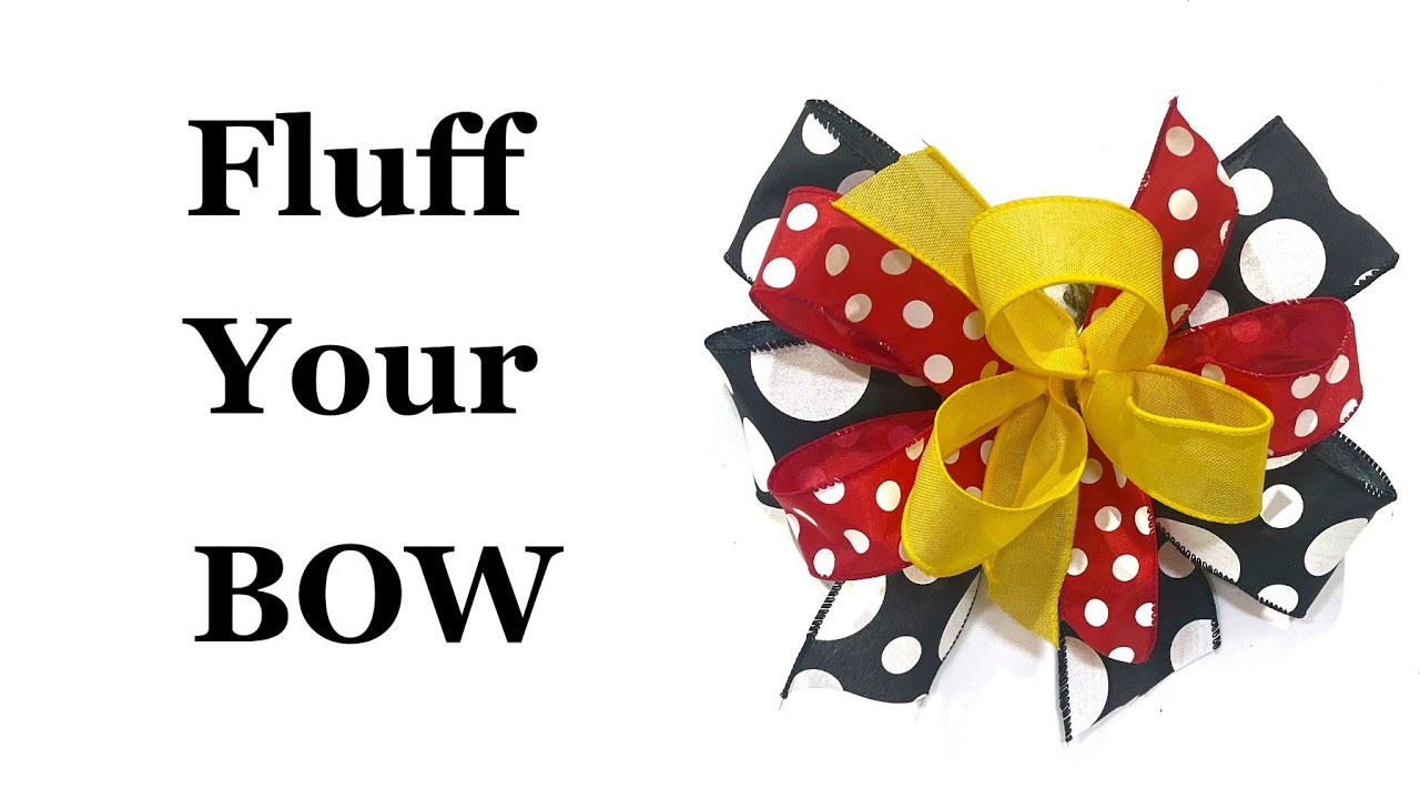 How to fluff your bow after shipping and storage. @pkdecor7877 - YouTube