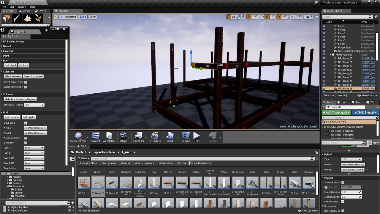 Modular Japanese House Kit : Tutorial - Part 1 - B - YouTube
