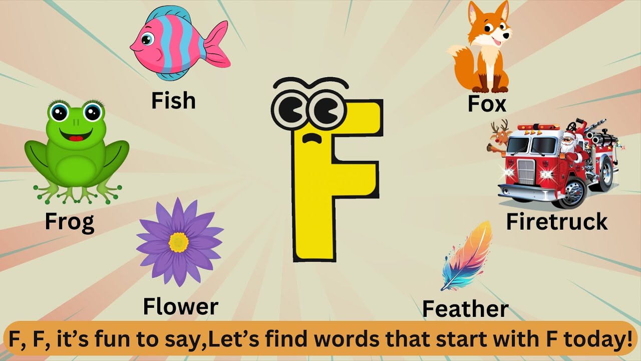 🎵 "F is for Fish!" | The Letter F Song for Toddlers | Learn ABCs with ...