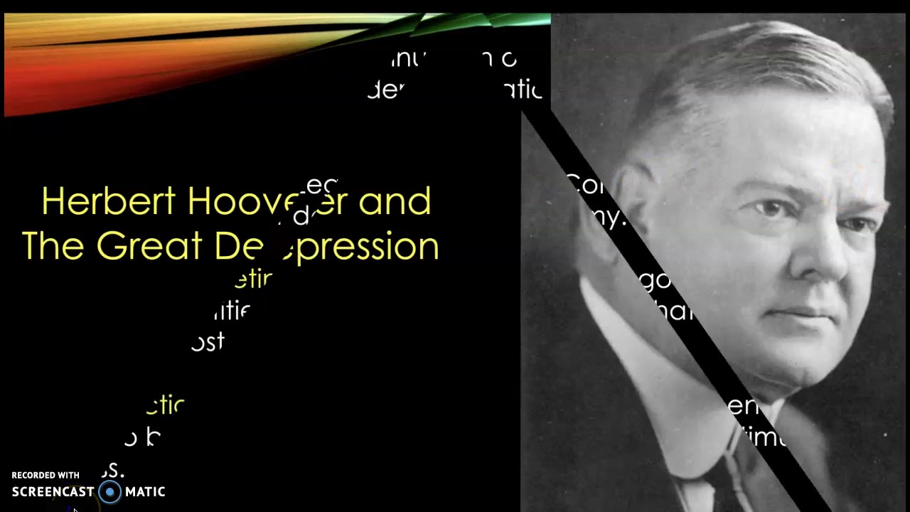HERBERT HOOVER & THE GREAT DEPRESSION - YouTube
