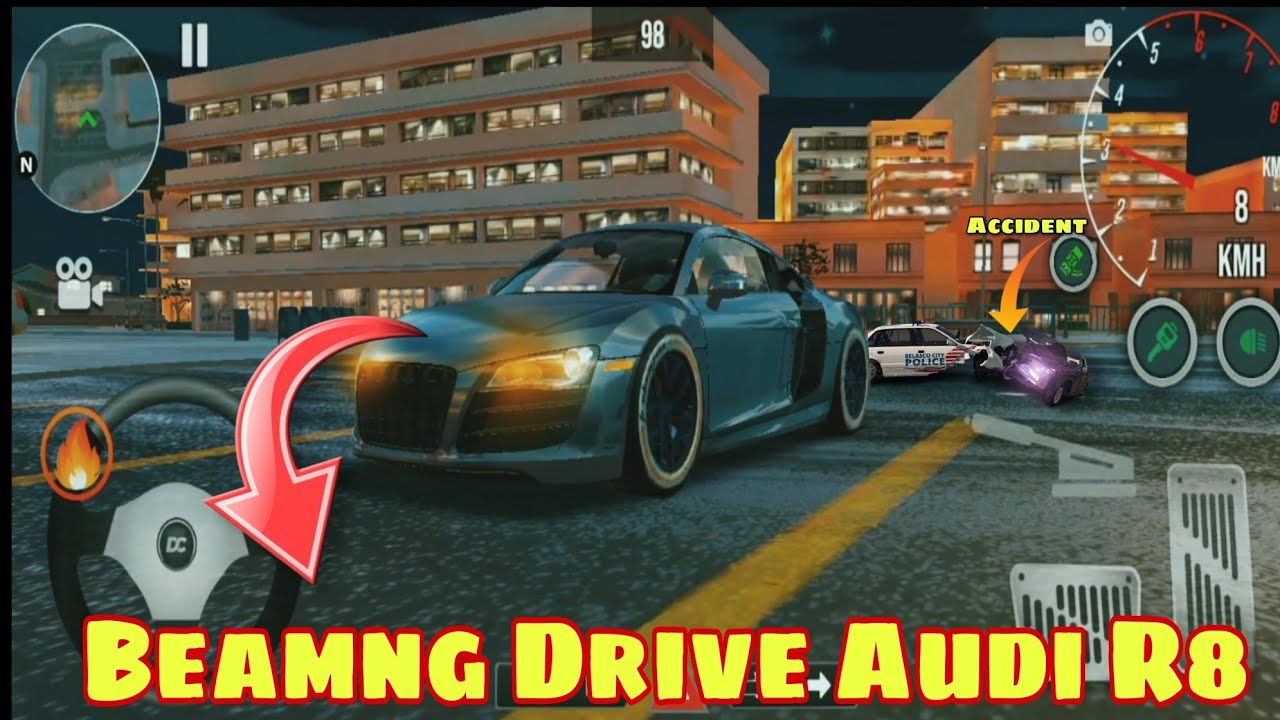 Beamng Drive Audi R8 #gaming #games - YouTube