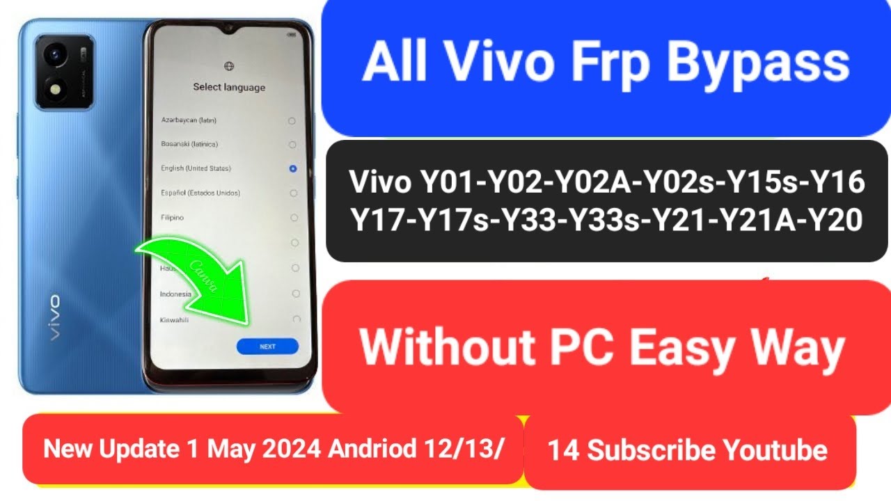 All Vivo Frp Bypass Without Pc||Vivo Y15s|Y16|Y16s|Y17|Y17s|Y21|Y21s|Y02|Y02s|Y02T|Y33|Y33s|Y12 ...