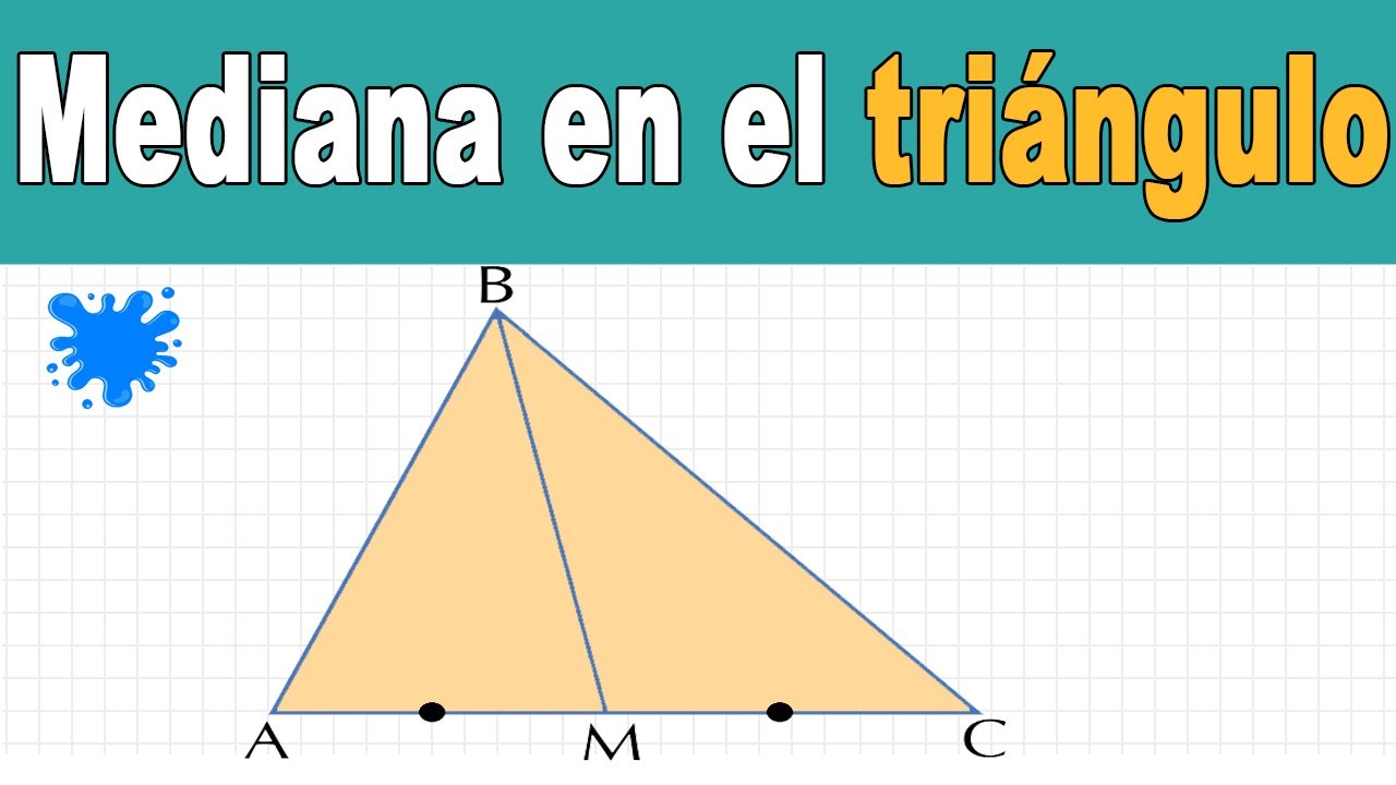 Mediana de un triángulo - YouTube
