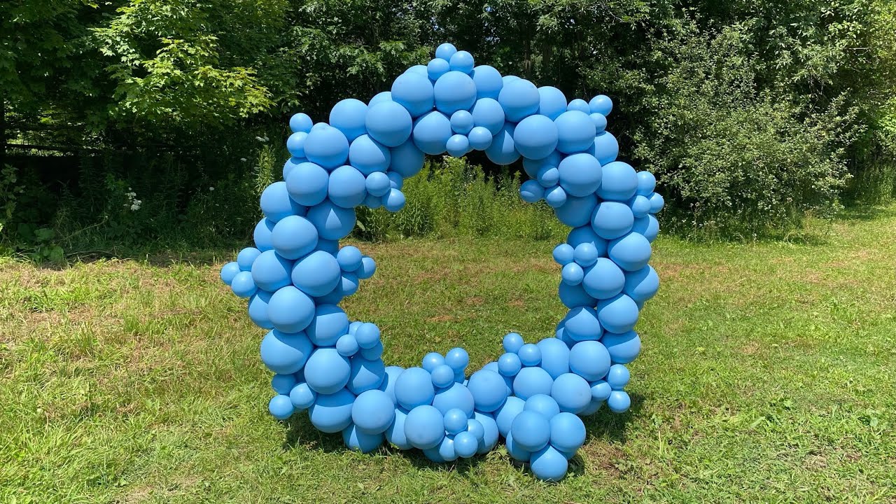 How To Make Hoop Balloon Arch - YouTube