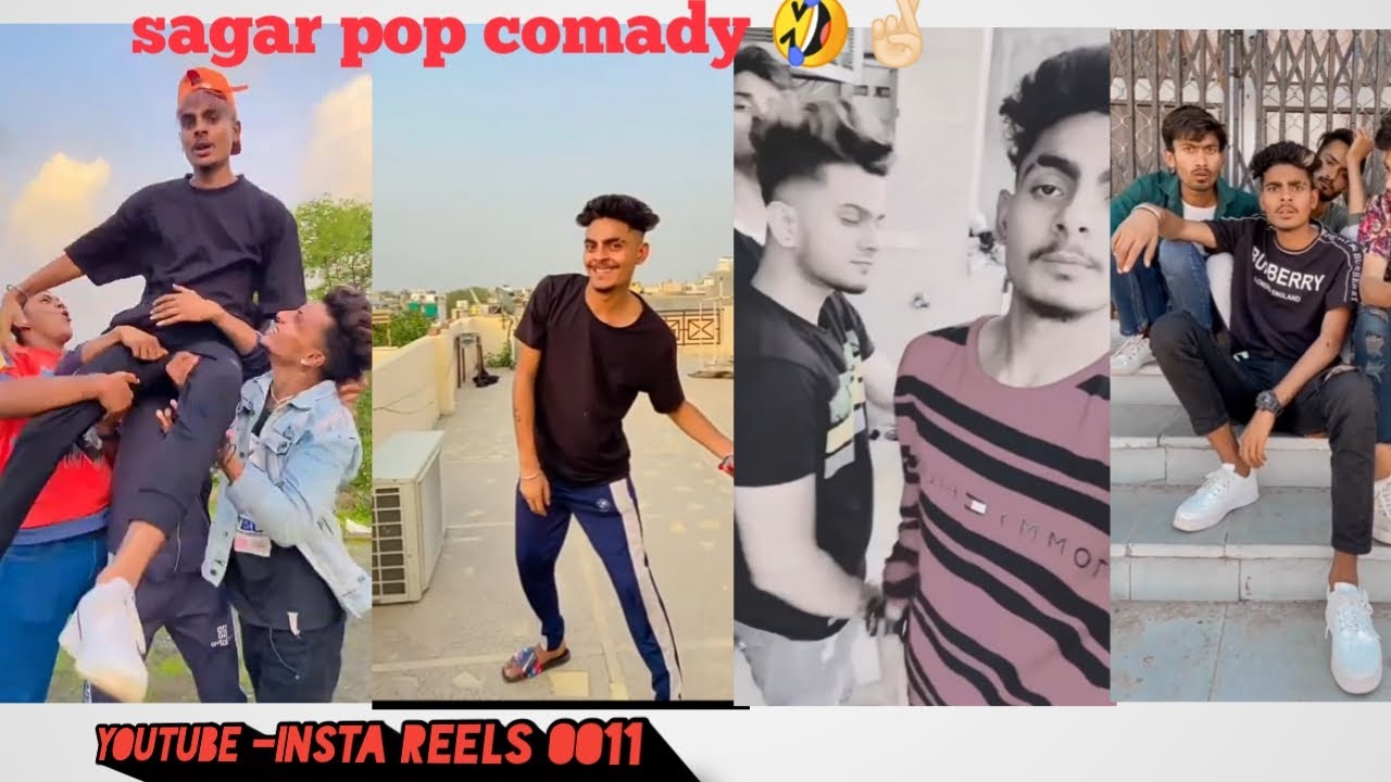 sagar pop comady video😂//sagar pop tik tok video 🤣//new sagar pop insta ...