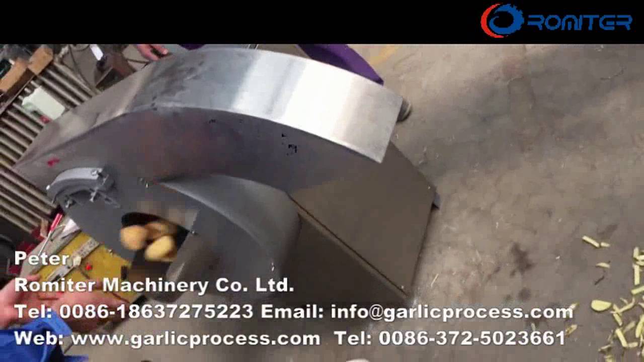 Automatic Potato Sticks Cutting Machine Romiter Machinery Youtube