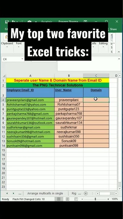 My top two favorite Excel tricks: - YouTube