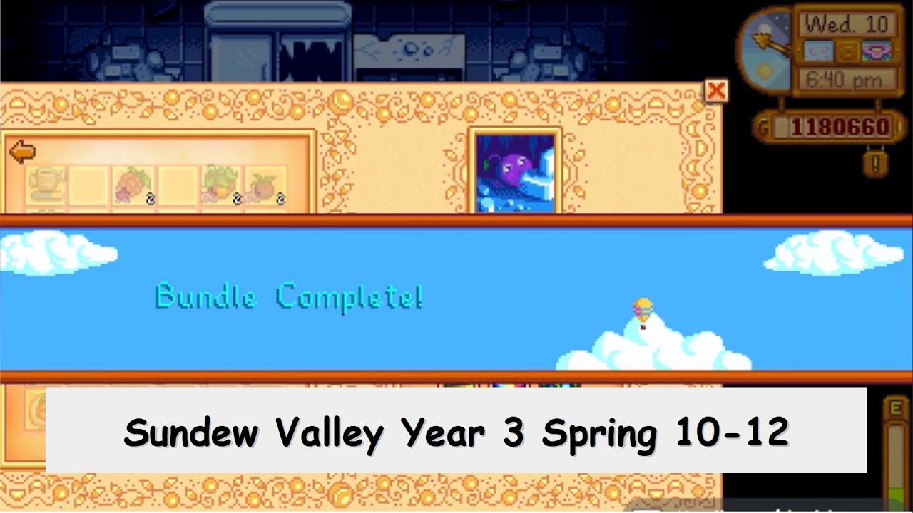 Stardew Valley - Year 3, Spring 10-12 #SDV #StardewValley # ...