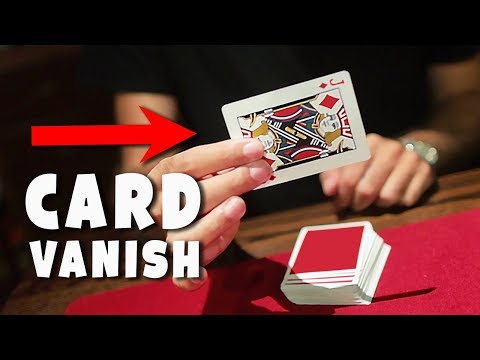 How To VANISH Any Playing Card - Card Manipulation Tutorial : PART I