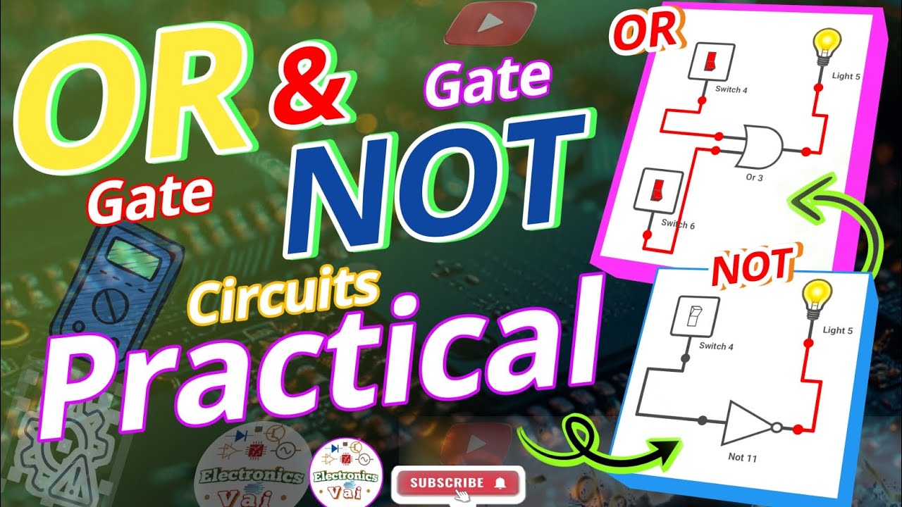 or not logic gate practical (theory+practical) - YouTube