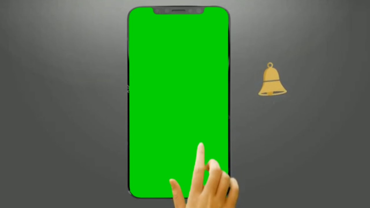 Green screen screen Subscribe hand tuch no copyright vidio - YouTube