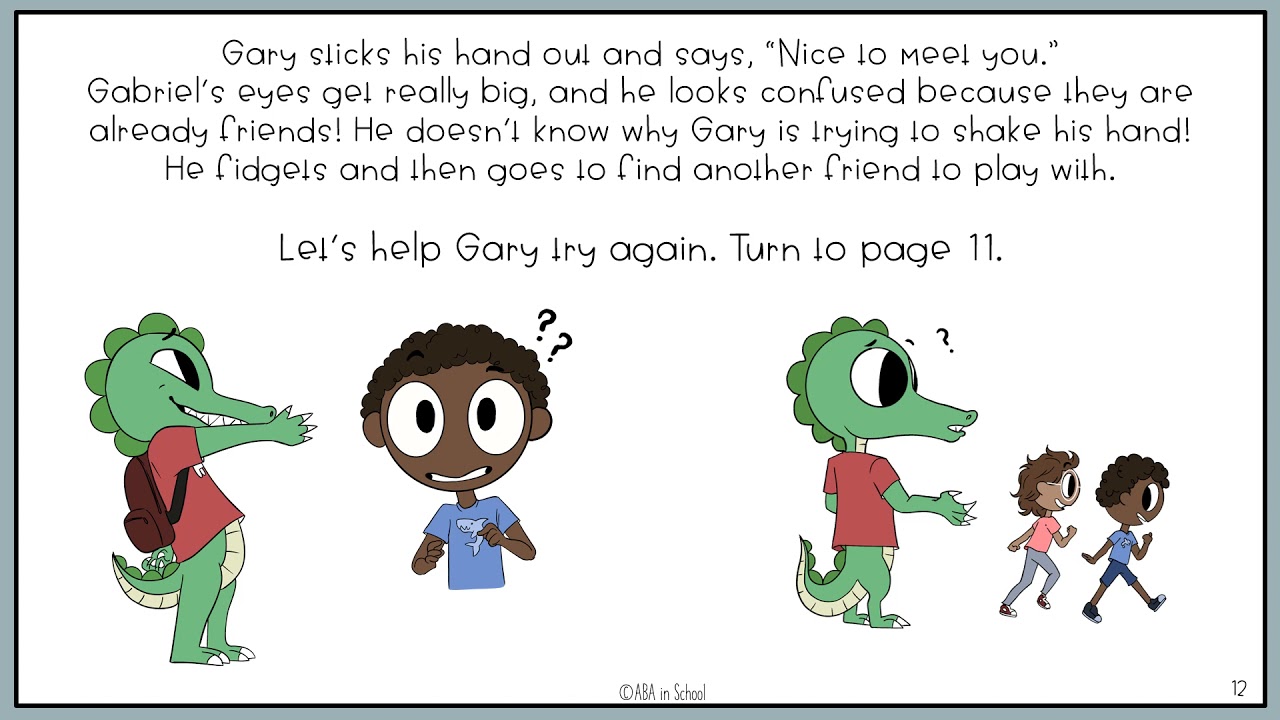 Gary the Gracious Greeter | Preschool Social Skills Story - YouTube