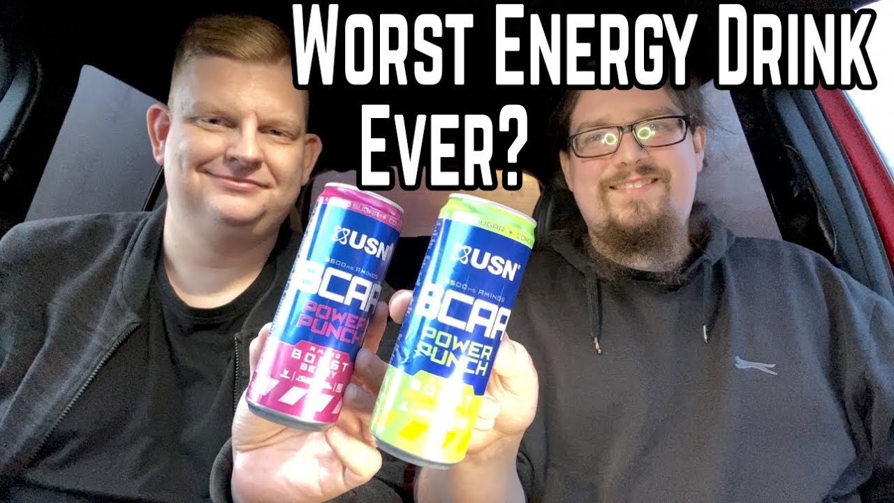 USN BCAA Power Punch energy drink review. Berry and Sour Apple flavours ...