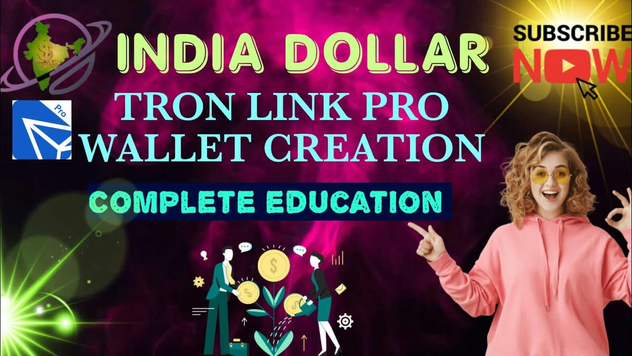 how to create tron link pro wallet ? india dollar$$ - YouTube