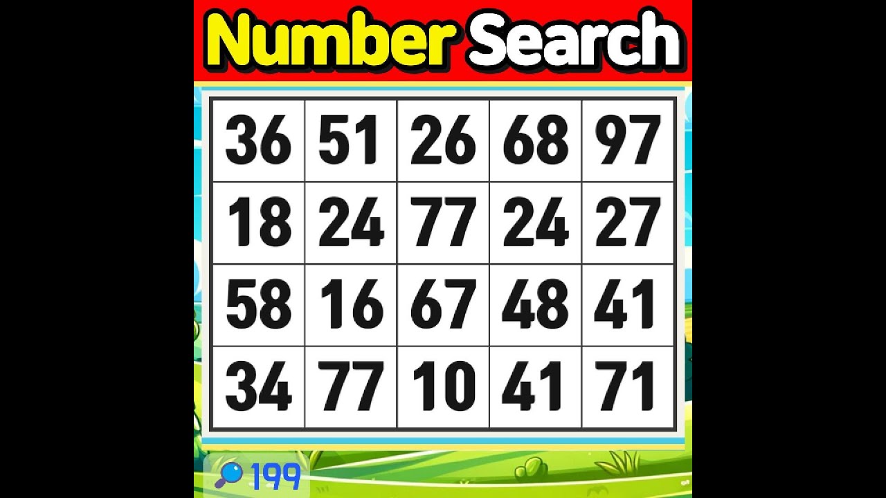 Number Match. Exercise your brain with number-finding quizzes.【Memory ...