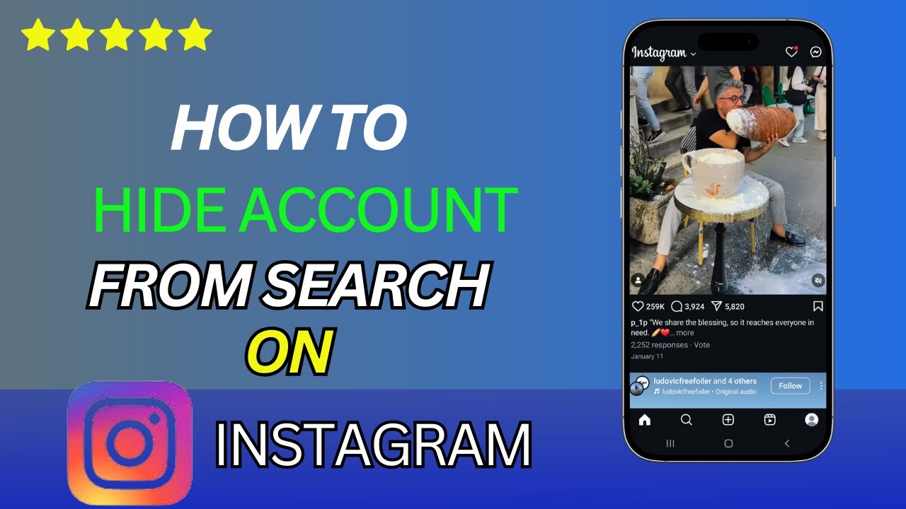 How To Hide Instagram Account From Search | Turn on Private Account ...
