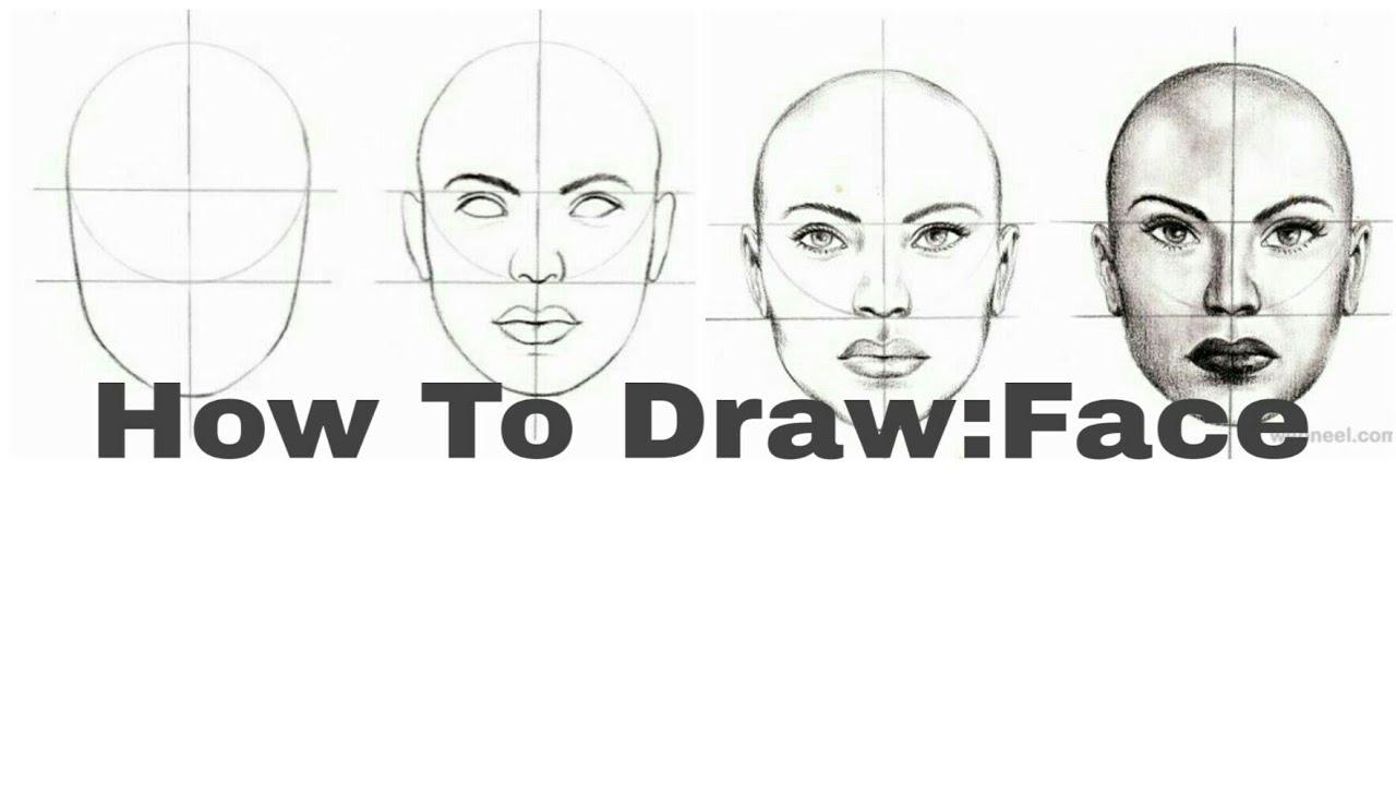 How To Draw Face :Best Method //Basic proportion for beginners - YouTube