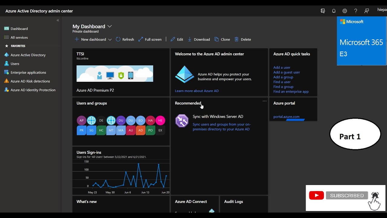 Azure Active Directory - Microsoft 365 Tutorial for Beginners #1 - YouTube