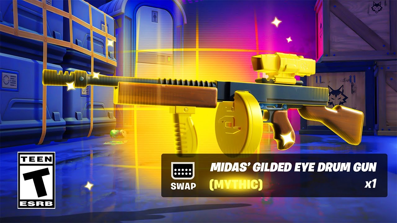 MIDAS'S *NEW* Drum Gun MYTHIC in Fortnite! - YouTube