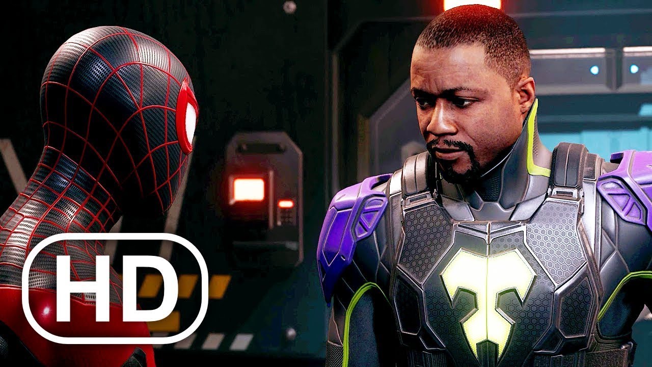 Spider-Man Miles Morales Meets Prowler Scene + Game play [4K 60FPS HDR ...