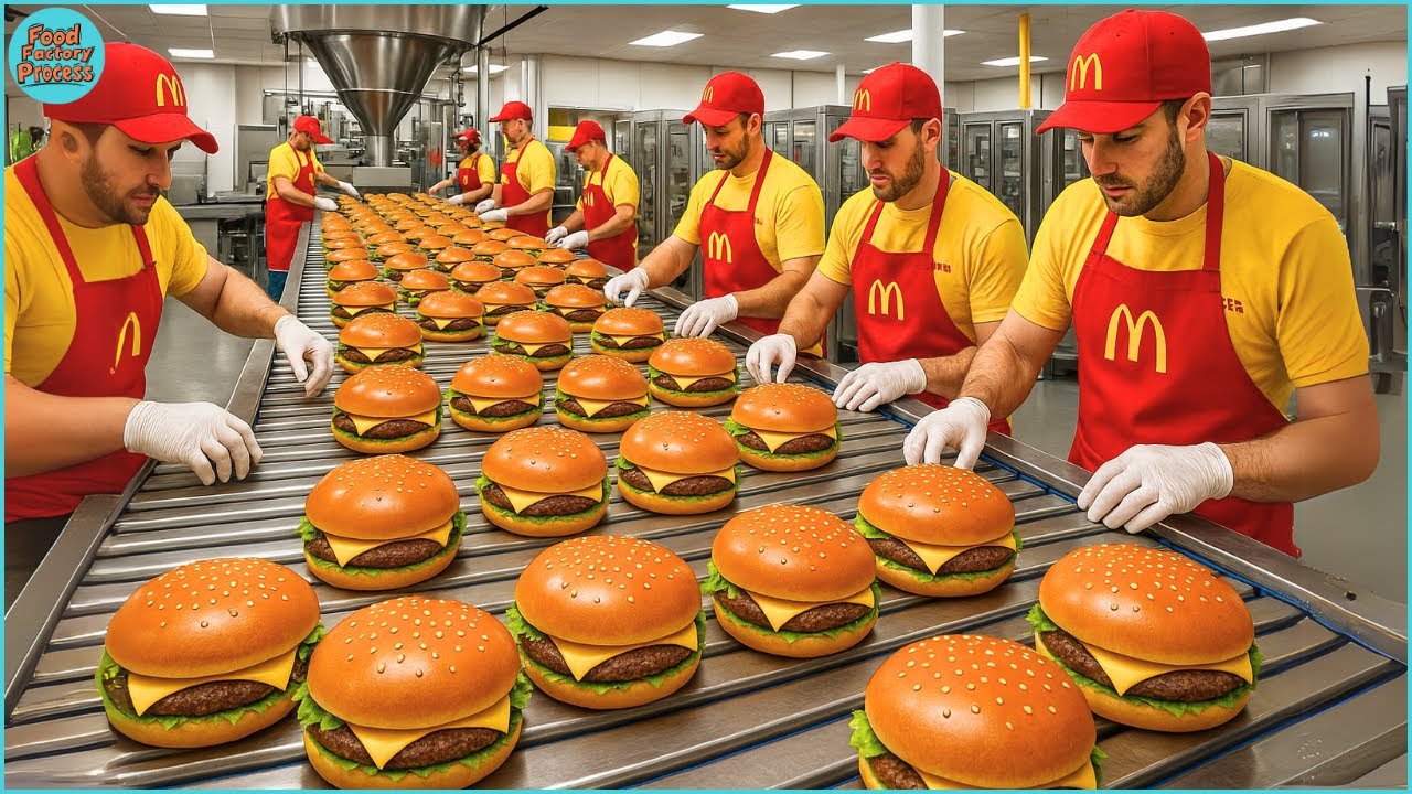 How It’s Made: McDonald’s Hamburger Meat | Food Factory Process - YouTube