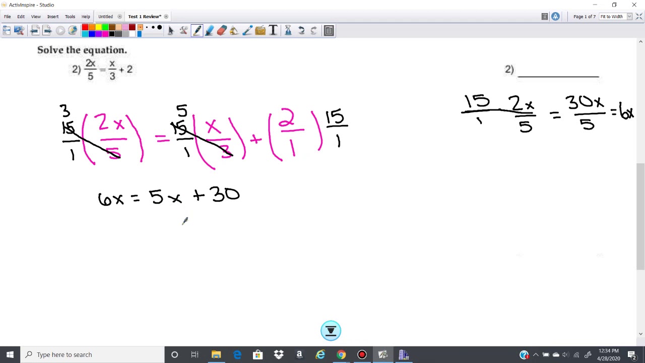 MAC1105 Test 1 Review #2 - YouTube