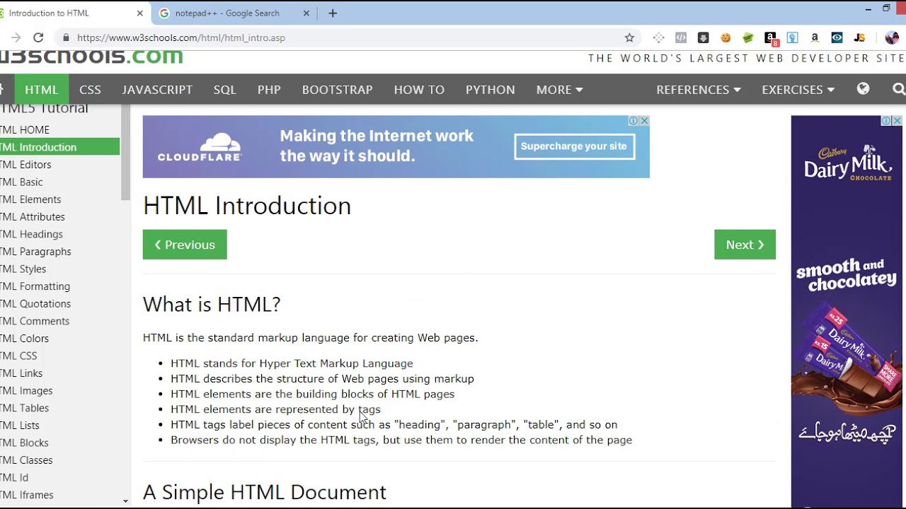 Introduction To Html Urduhindi Youtube