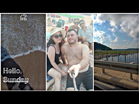 DENİZE GİTTİK🌊💙| BEYKOZ RİVA PLAJI🌞💛 | VLOG