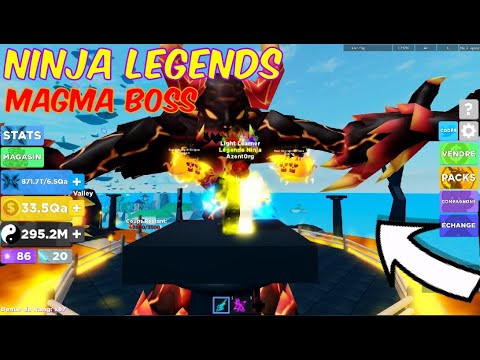 Defeating the Magma Boss ! - Ninja Legends - YouTube
