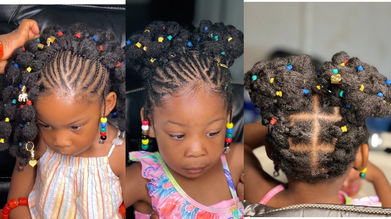 Can't Braid/ Cornrow, Try This Cute, Simple & Easy Fluffy Kinky Mini ...