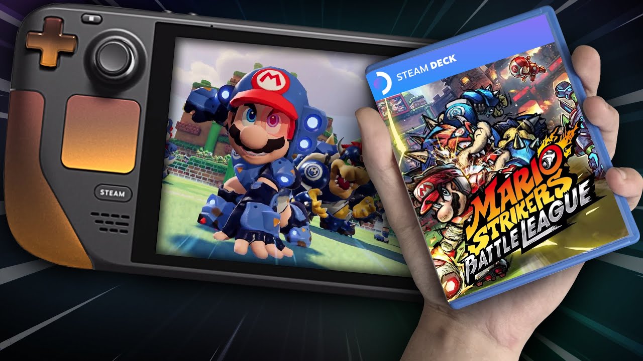 STEAM DECK ft. Mario Strikers - Battle League - YouTube
