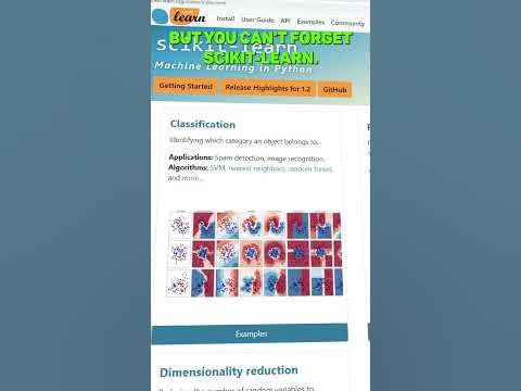 BEST Python Libraries when getting started in Machine Learning! - YouTube