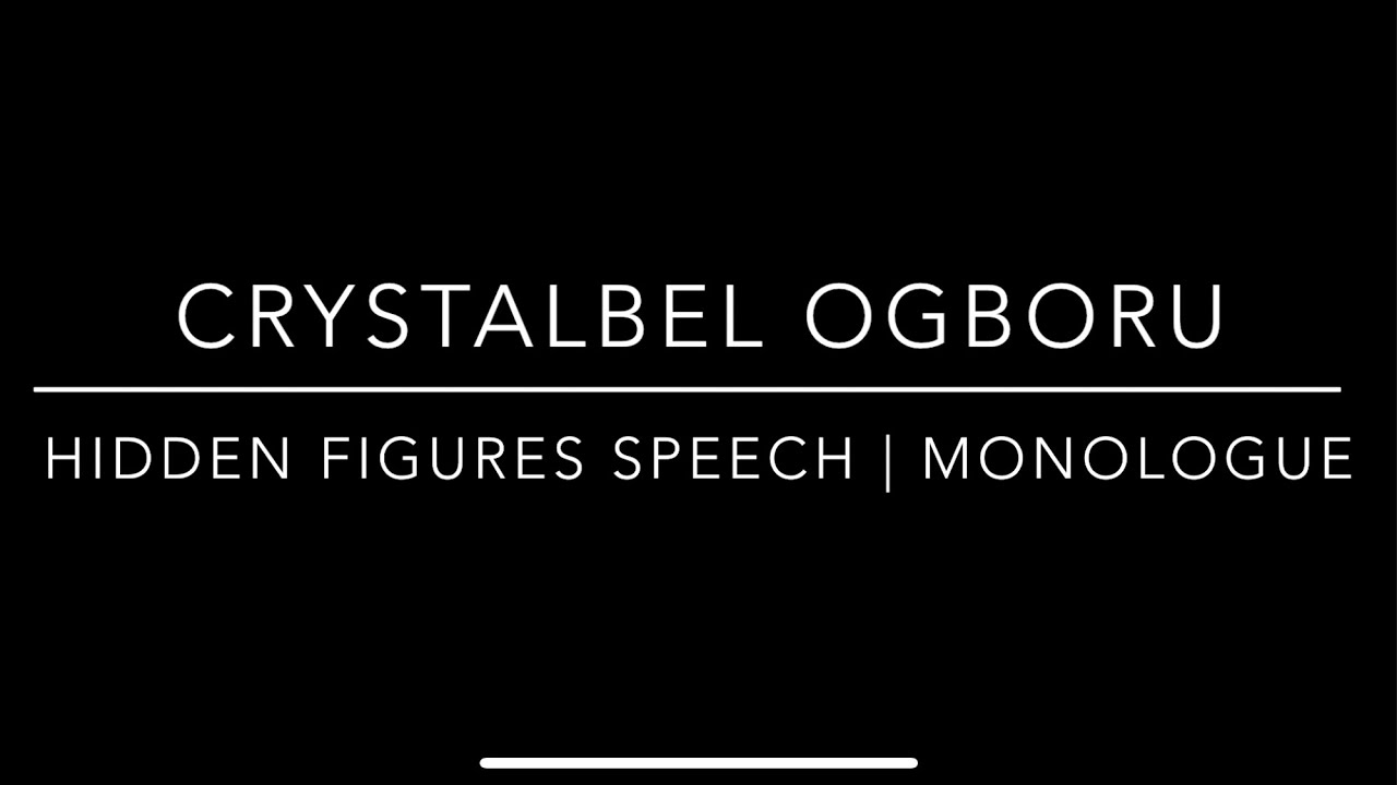 HIDDEN FIGURES SPEECH | MONOLOGUE - YouTube