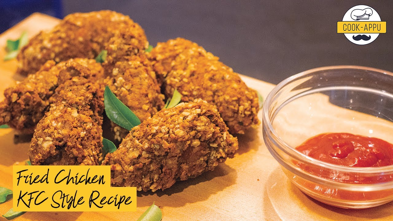 Crispy Fried Chicken Wings/Drumlets Recipe - Extra Spicy - KFC Style ...