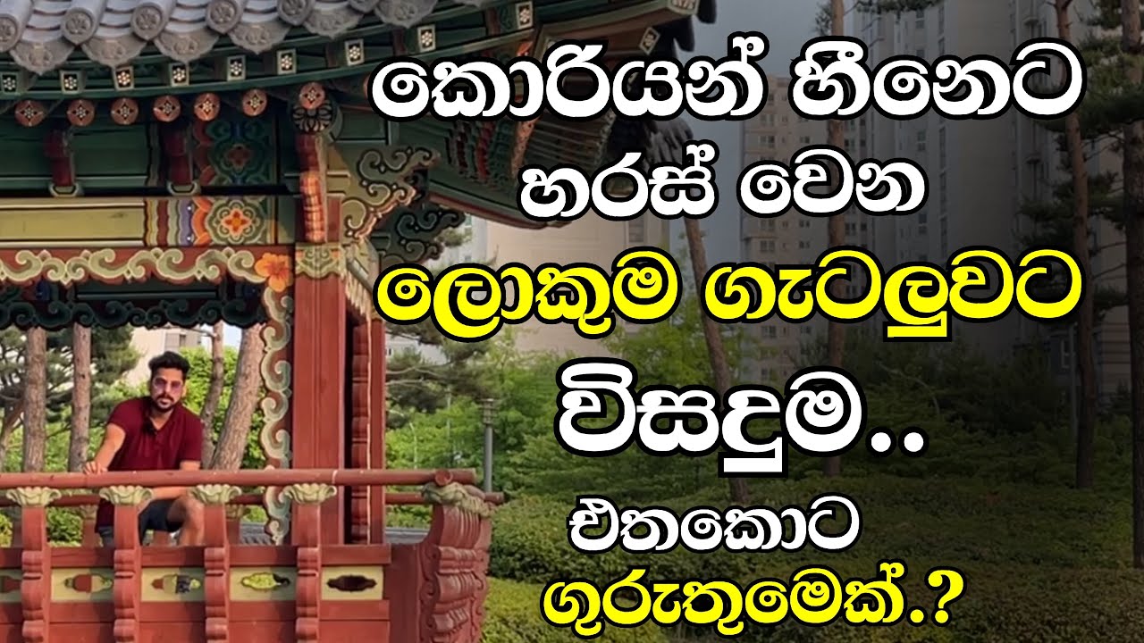 පංති නොයා කොරියන් යන්න, කොරියන් ගුරුවරයෙක් හොයාගත්දි | korean language class sri lanka #eps # ...